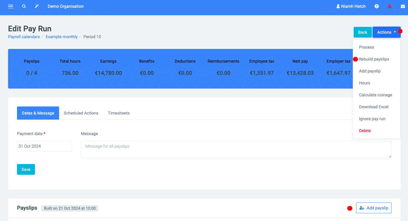 Creating Employee Profiles - Parolla - adding basic information
