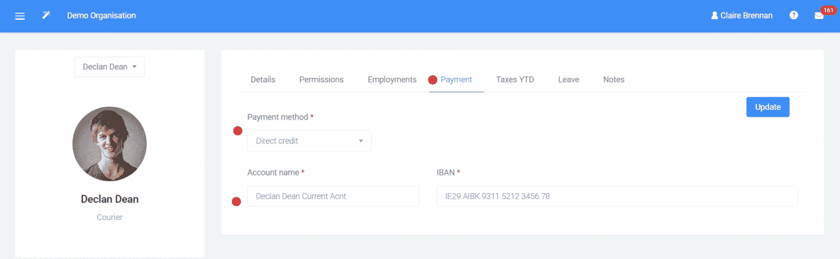 Creating Employee Profiles - Parolla - adding basic information