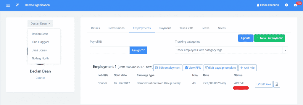 Creating Employee Profiles - Parolla - adding basic information Creating Employee Profiles - Parolla - adding basic information
