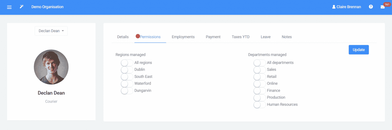 Creating Employee Profiles - Parolla - adding basic information
