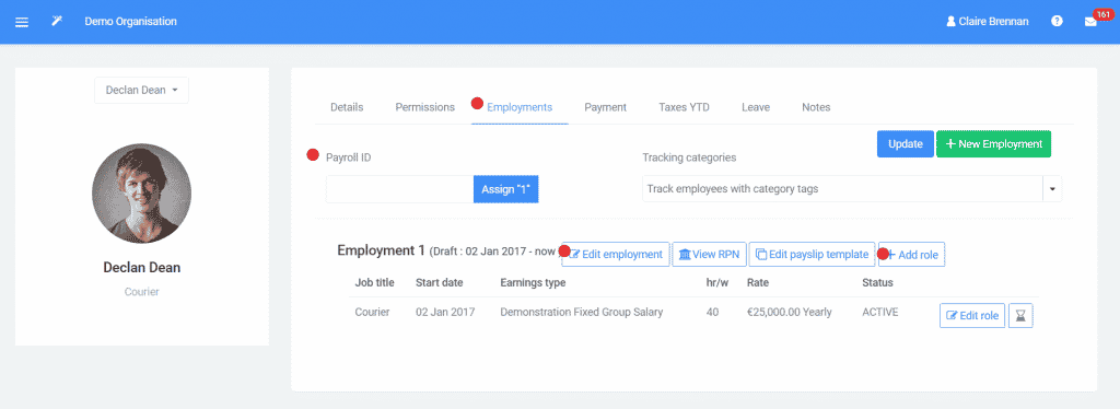 Creating Employee Profiles - Parolla - adding basic information Creating Employee Profiles - Parolla - adding basic information