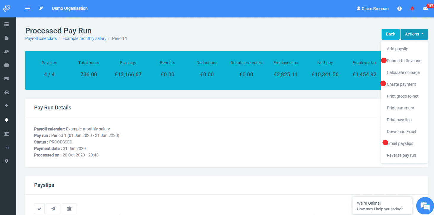 How to Create and Process a Pay Run - Parolla