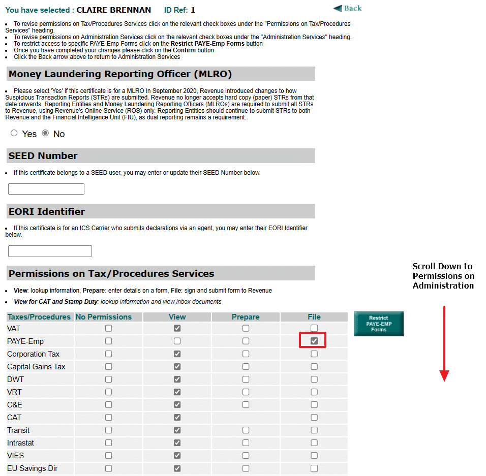 ROS Digital Certificates - Parolla