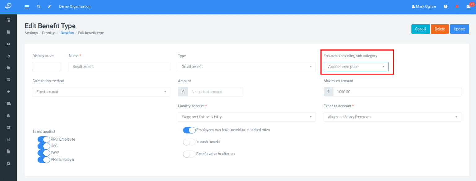 Enhanced Reporting Requirements(ERR) Setup - Parolla