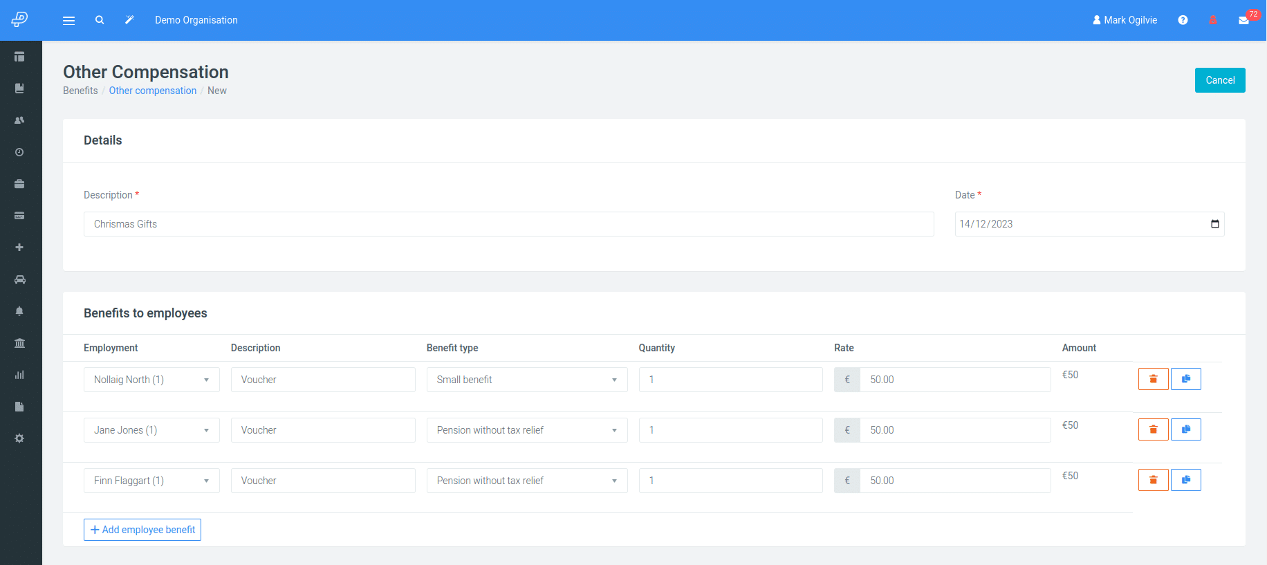 Enhanced Revenue Reporting for Employer-Provided Gifts and Benefits ...